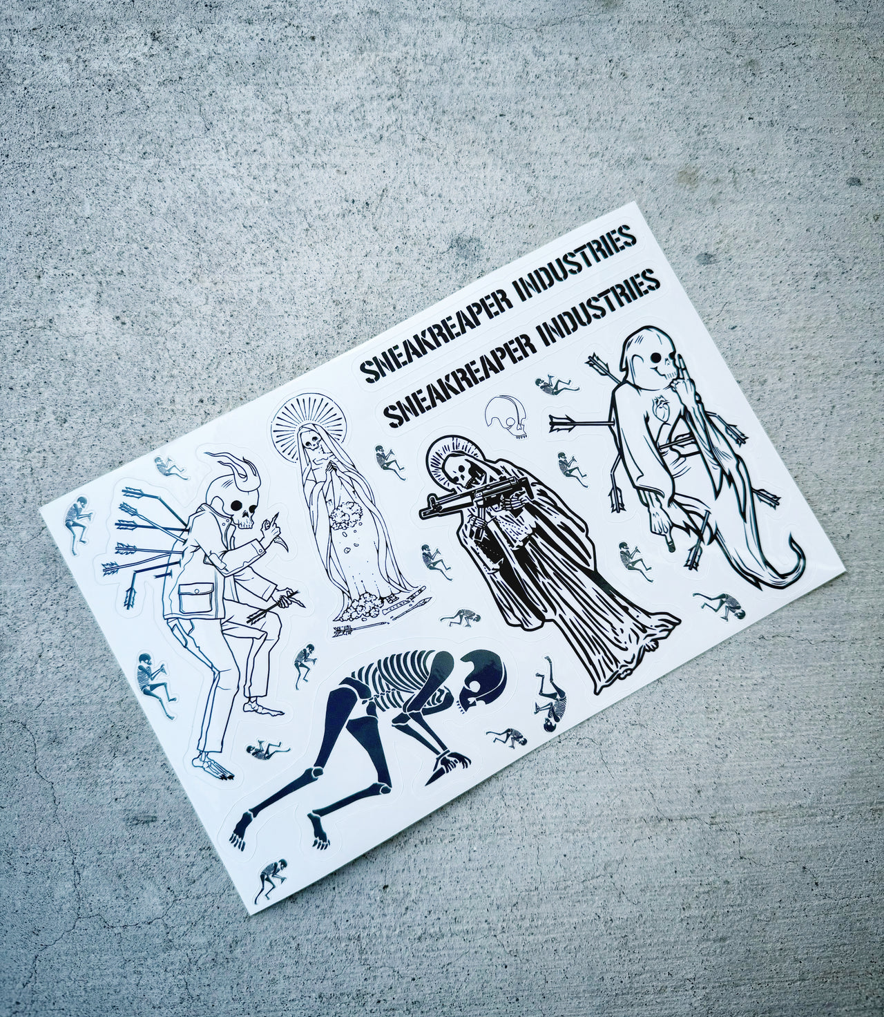 Sneakreaper Industries Sticker Sheet – SNEAKREAPER INDUSTRIES